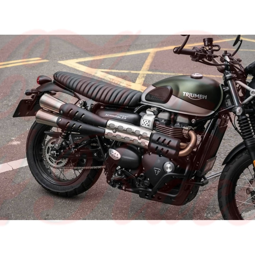 Triumph the Viper- Low Profile Skinny Ribbed Seat - Black Street Twin ...