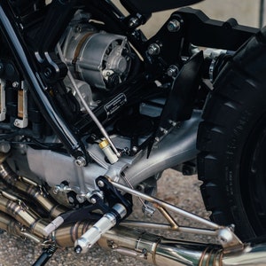 BMW K100 Exhaust CR II Header Pipes + Muffler Cafe Racer Scrambler ...