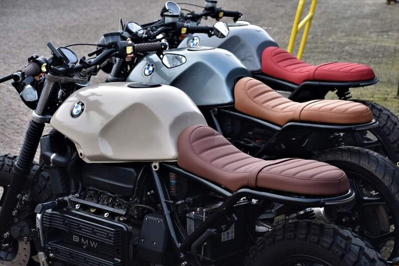 BMW K Models Double Seat K75 K100 K1100 Brown HEXAGON Single Black ...