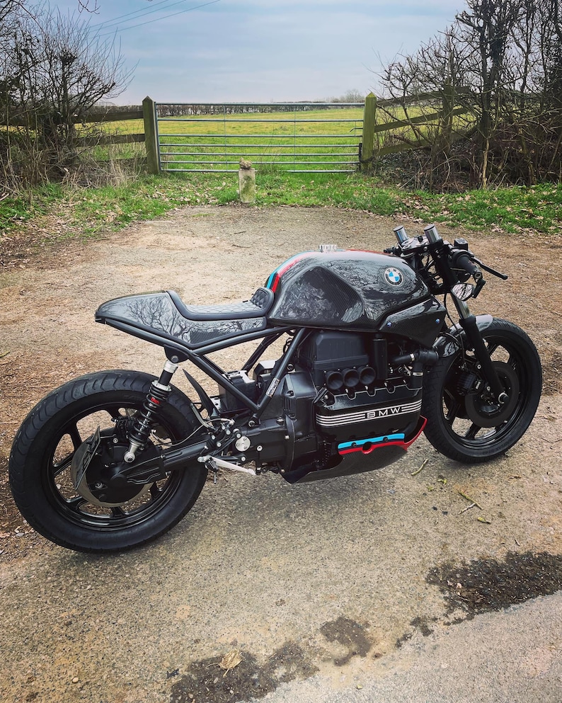 BMW K75 K100 K1100 CARBON Solo Seat Cafe Racer Scrambler Include 2pcs ...