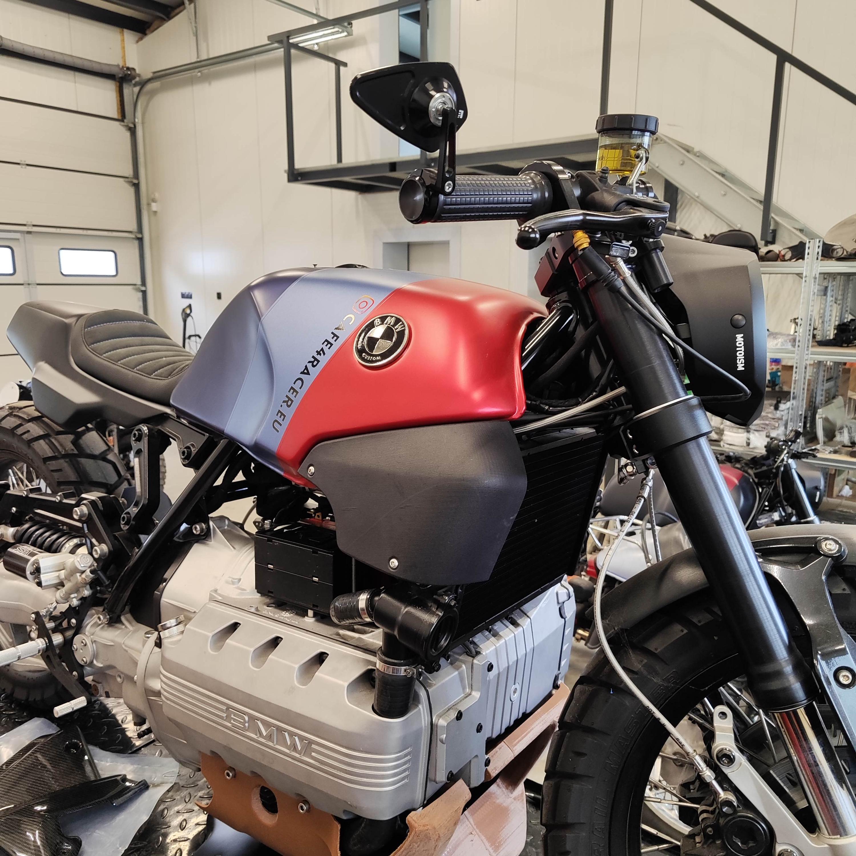 BMW K100 K1100 Tank Side Covers 3D Print ASA Cafe Racer Scrambler ...