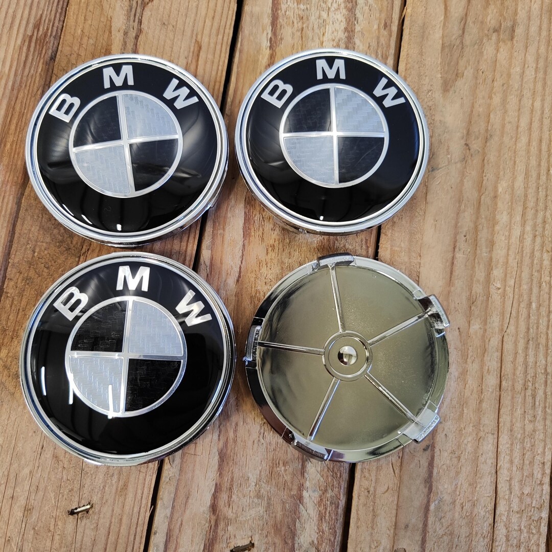 68 Mm Hub Caps BMW Hubcaps Set of 4 Carbon Look - Etsy