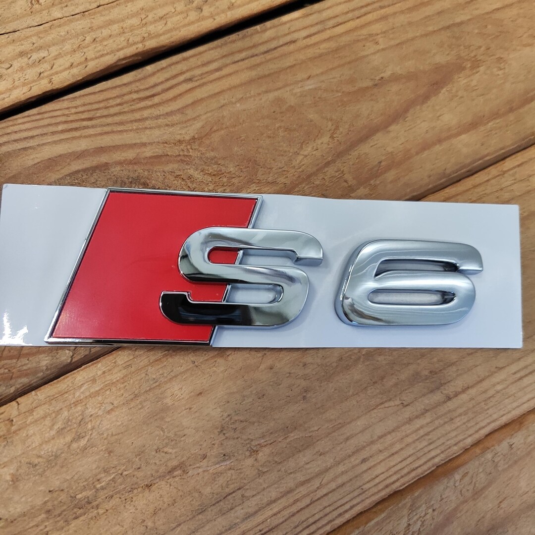 Audi S6 Logo Emblem, Rear Trunk 3D Sticker (3.5 X 10.5cm) - Etsy