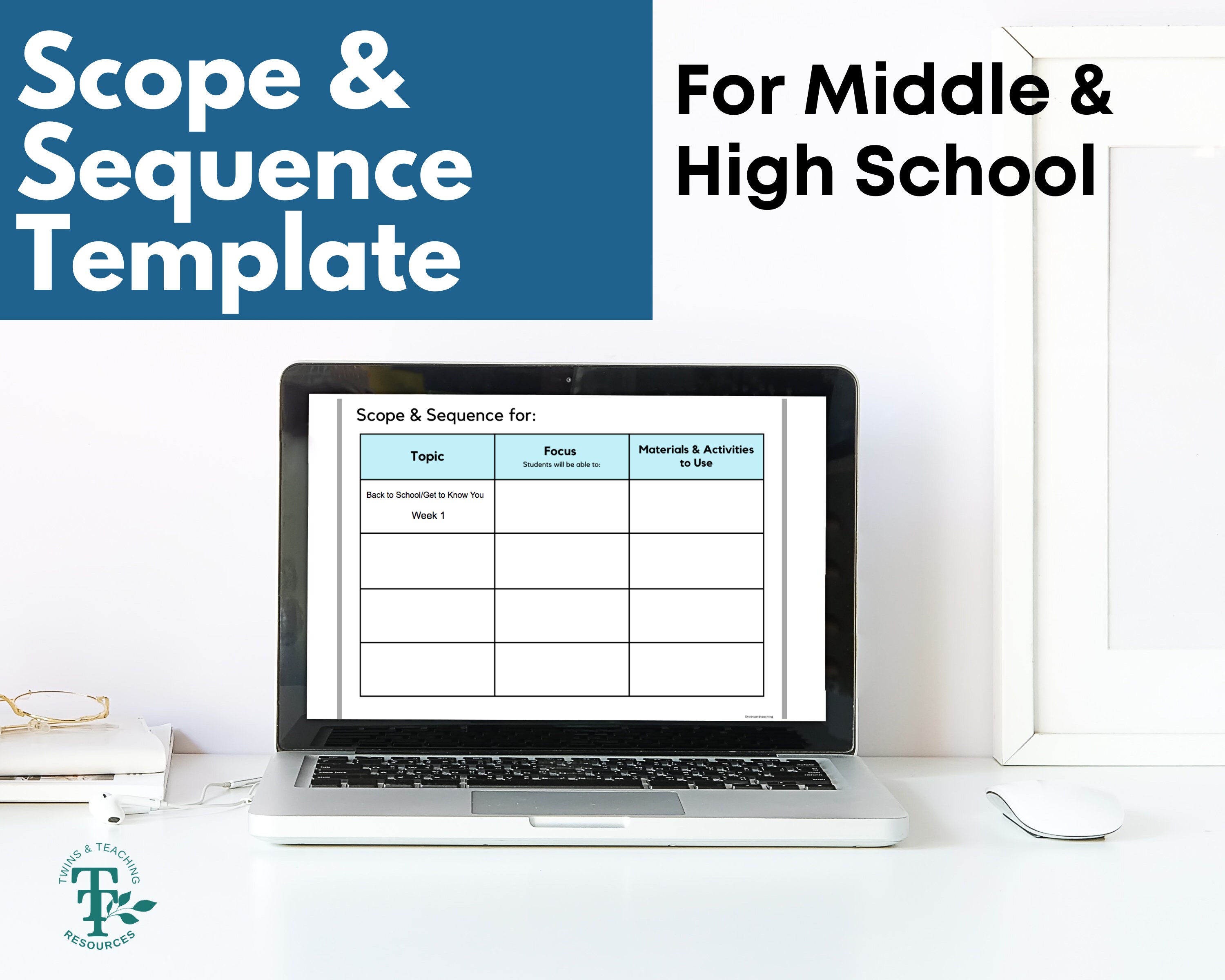 Scope And Sequence Template Pacing Guide Template Etsy