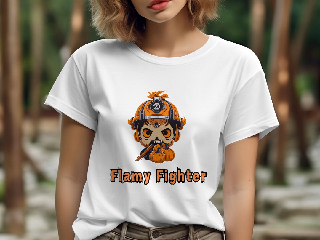 Halloween Firefighter Shirt Spooky Firefighter Tshirt Gift for - Etsy