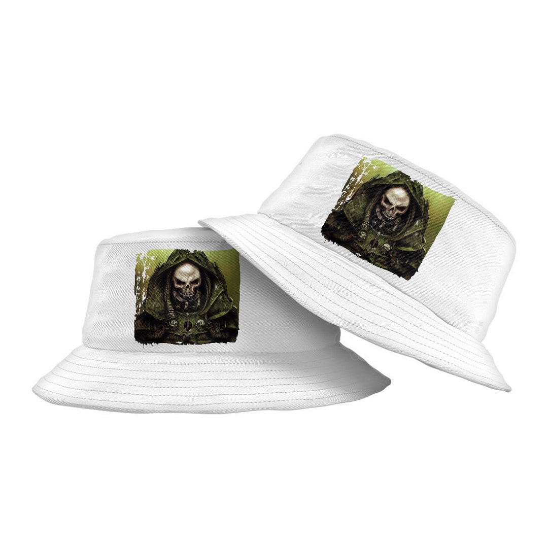 Death Guard Bucket Hat Grim Reaper Graphic Print Hat Demon - Etsy