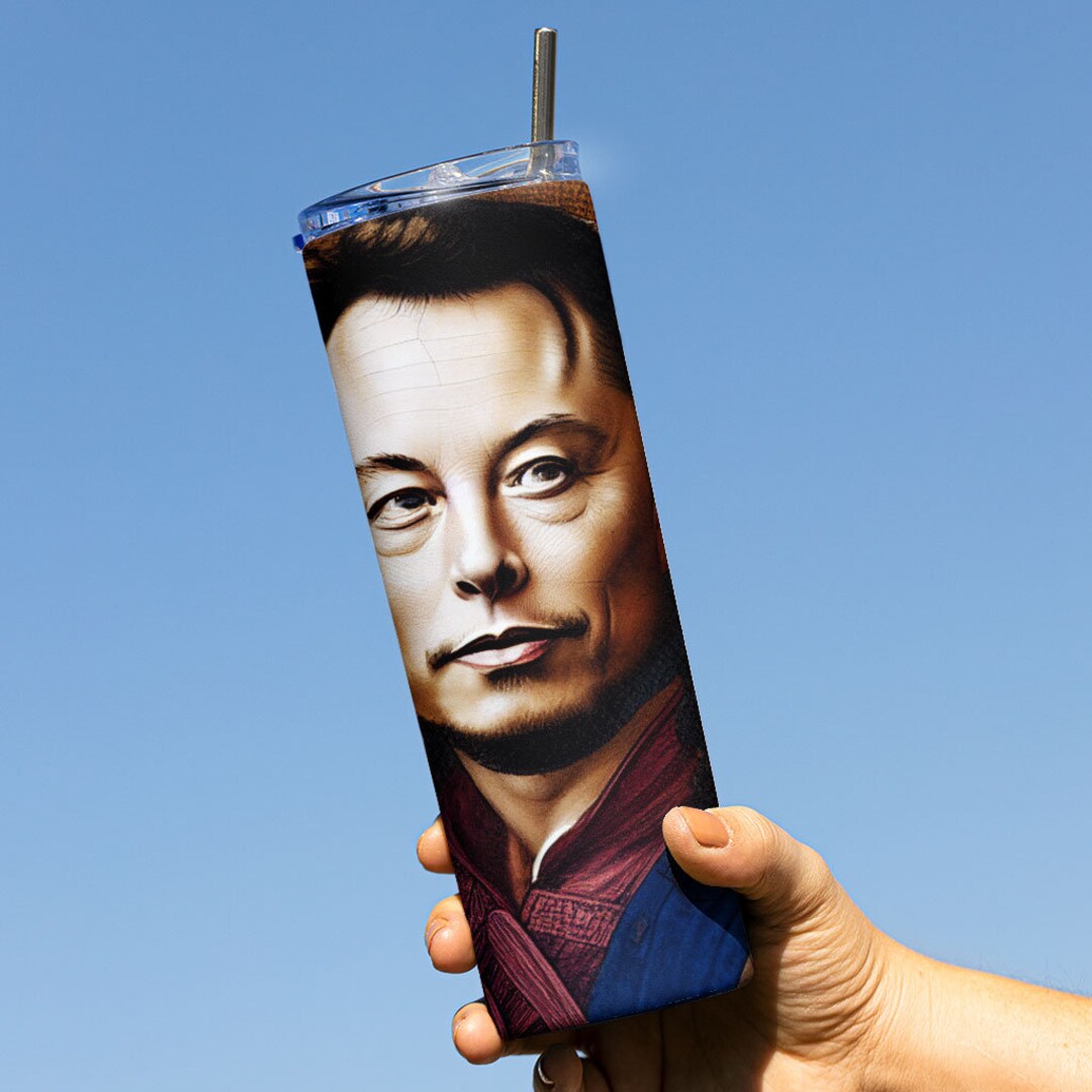 Elon Musk Renaissance 20oz Skinny Tumbler Artwork Travel Mug - Etsy