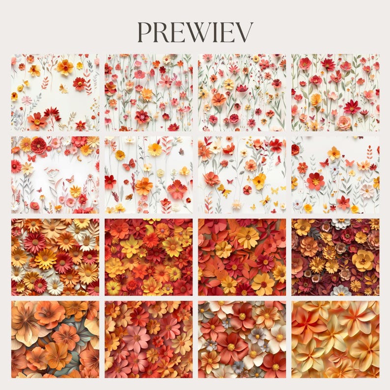 3d Flower Seamless Pattern for 20oz Tumbler, High Quality Sublimation ...