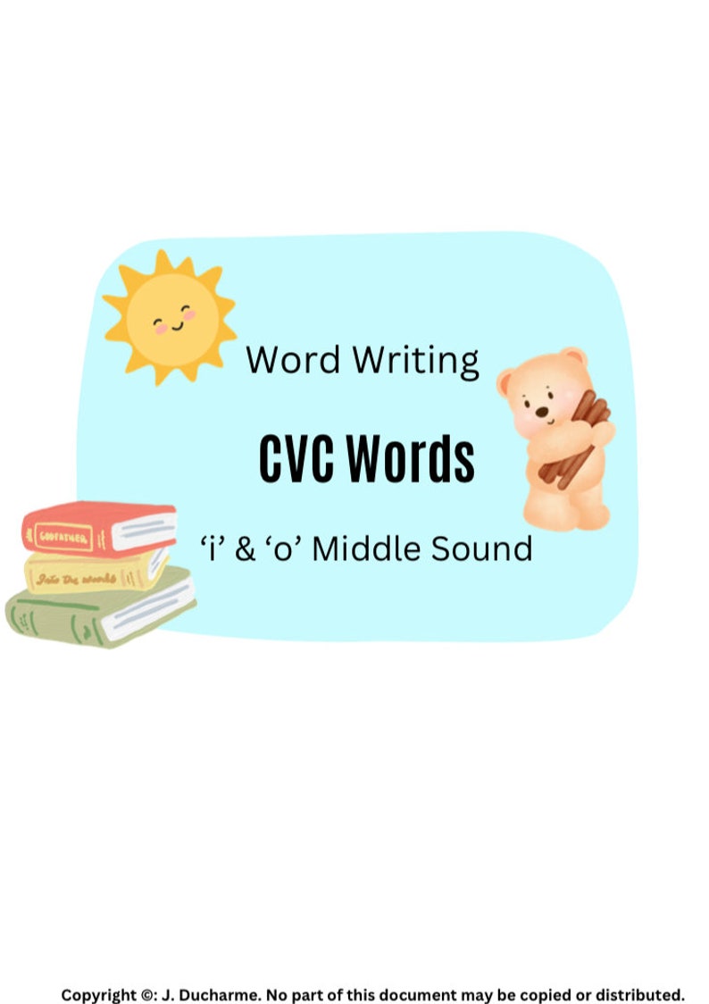 Phonics, CVC Words, Printable, Spelling, Worksheets / 1st Grade, First ...