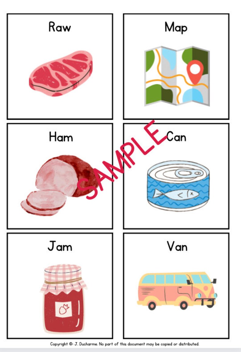 Phonics, CVC Words, Printable, Spelling, Worksheets, Flashcards/ 1st ...