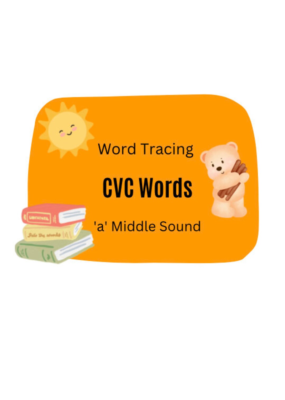 Phonics, CVC Words 1st Grade / Learning to Read /tracing / Writing ...