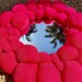 Handmade Pink Pompom Round Mirror Set - Wall Decor - Etsy