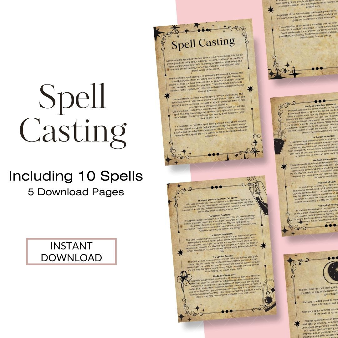SPELL BUNDLE for Spell Casting Love/health/abundance/luck/happiness ...