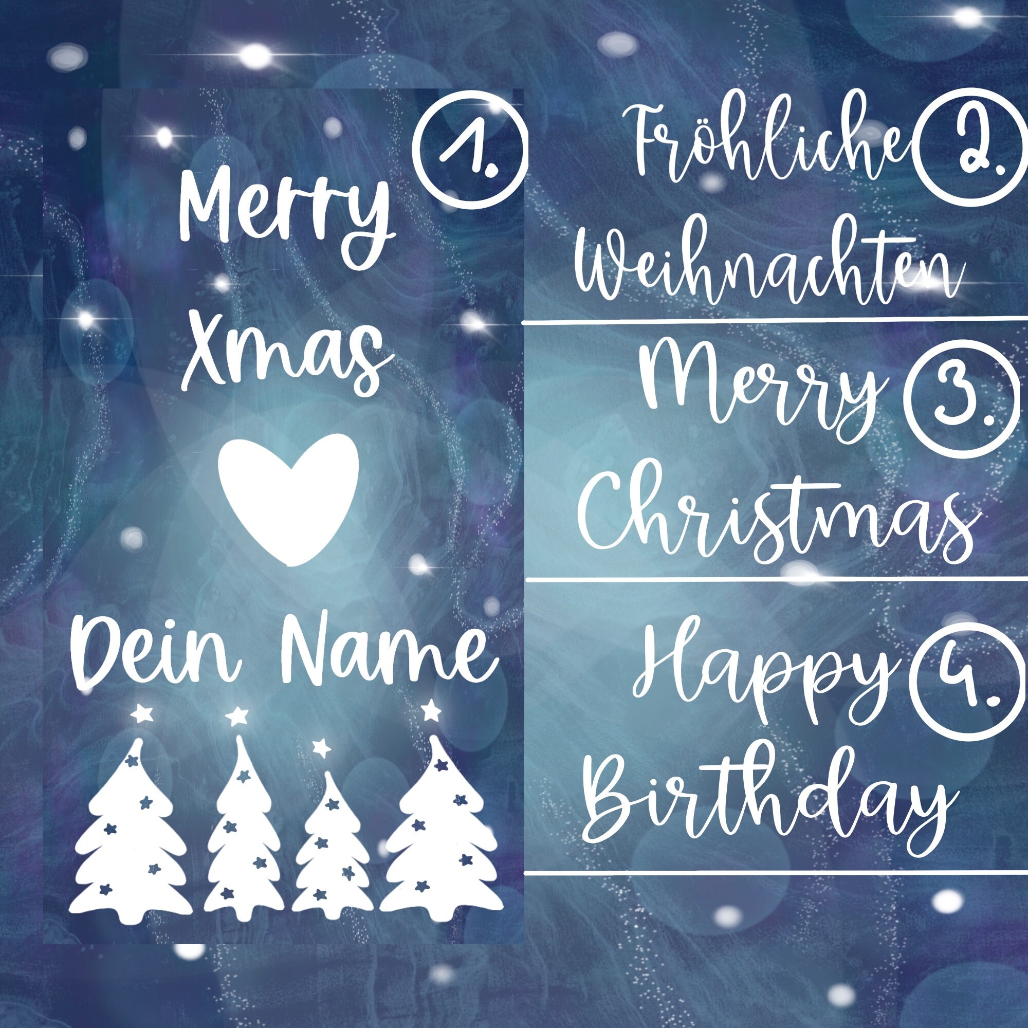 Digital Winter Christmas Greeting L Last Minute Gift Idea L - Etsy