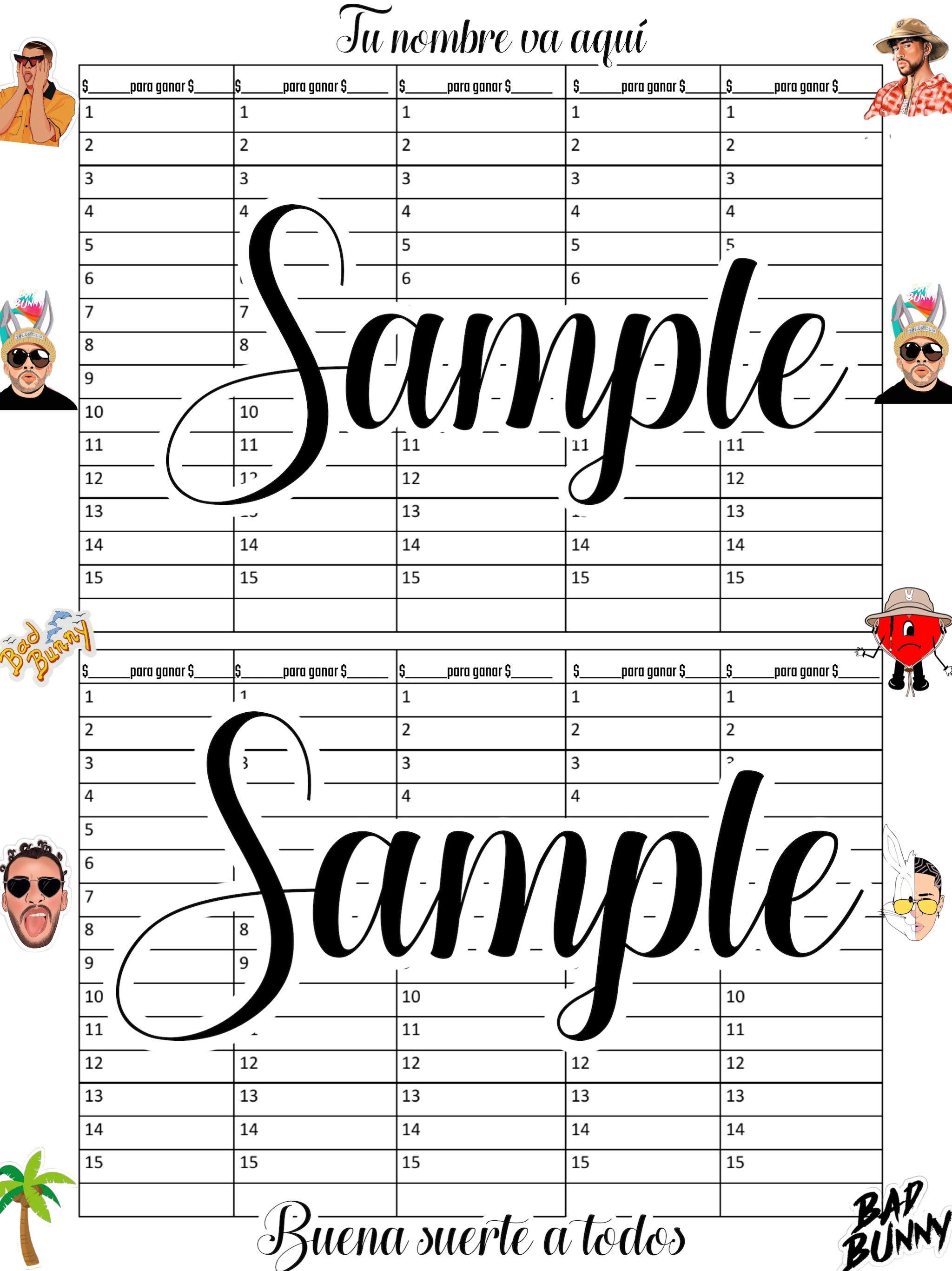 Printable Bad Bunny Set of 3 - Etsy
