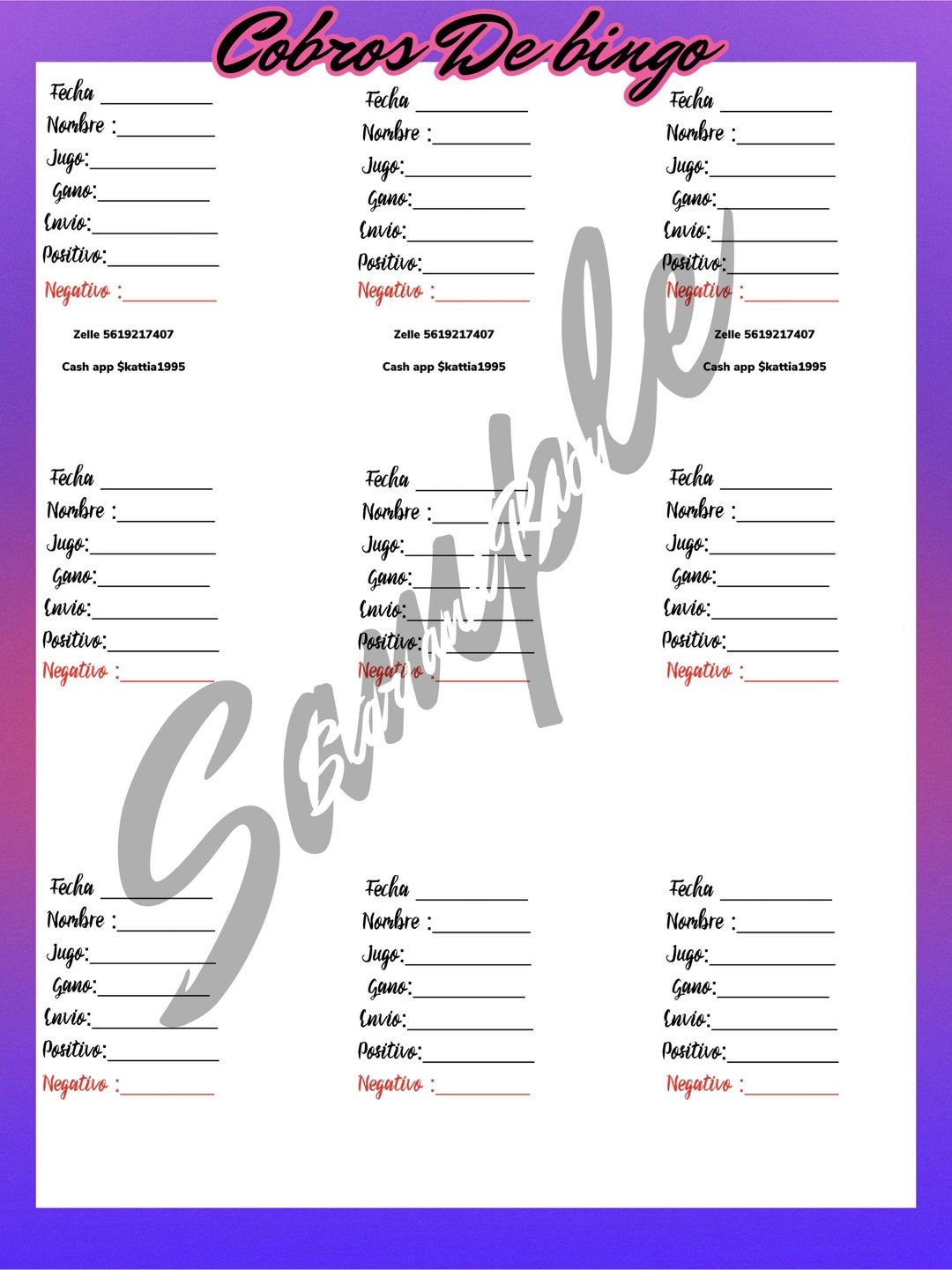 Page for Bingo Collections - Etsy