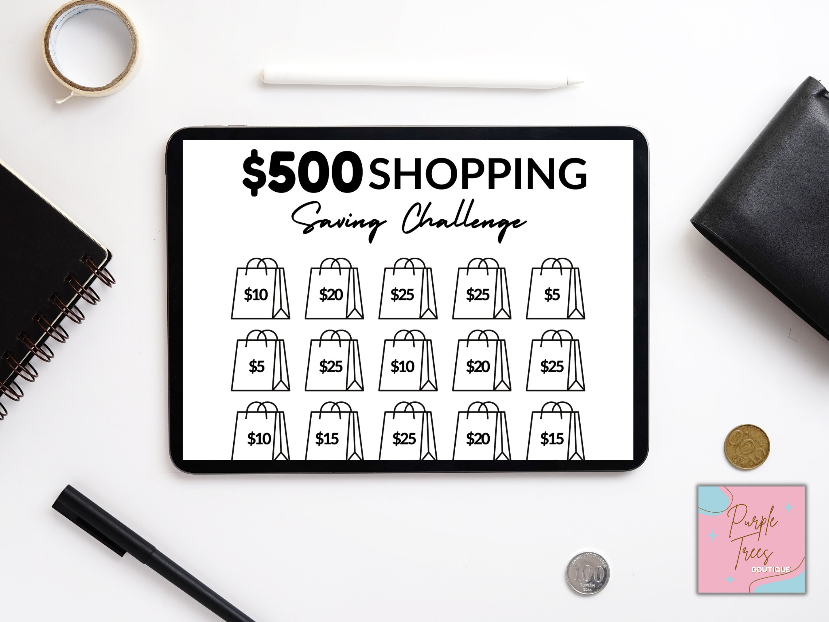 Premium 15k Savings Challenge Printable, Money Saving Challenge BUNDLE ...