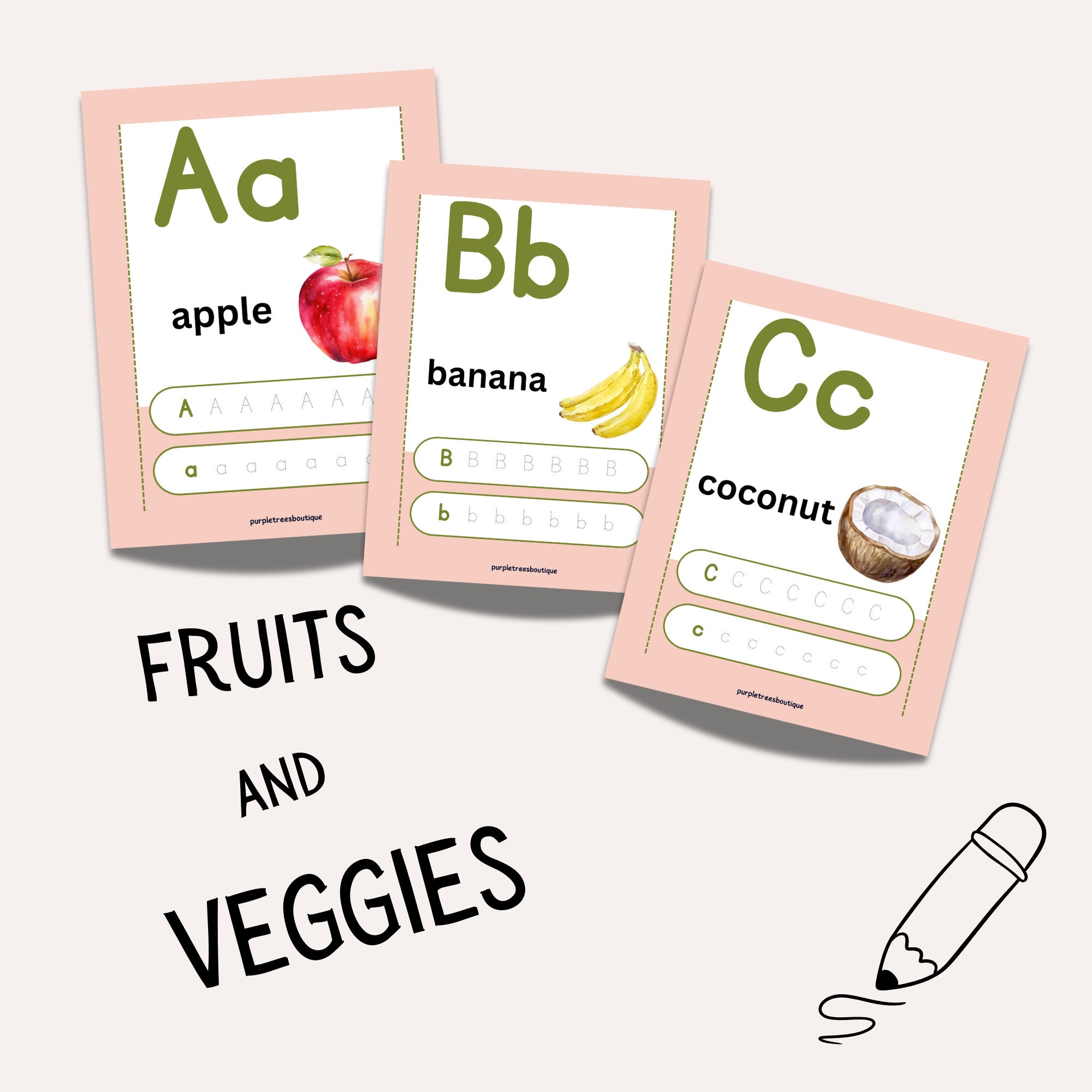 Abc Tracing Cards, Abc Handwriting Worksheets, Letter Tracing, Practice ...