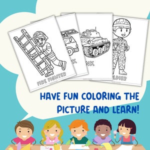 Coloring Pages, Kids Coloring Book, Community Helpers Coloring Pages ...