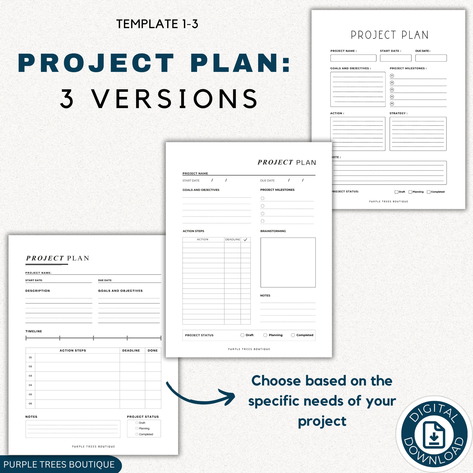 Project to Do Tracker Template, Task Management Tracker, Editable ...