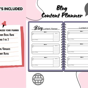 Premium Blog Planner 2023, Printable Blog Post Planner Worksheet, Blog ...