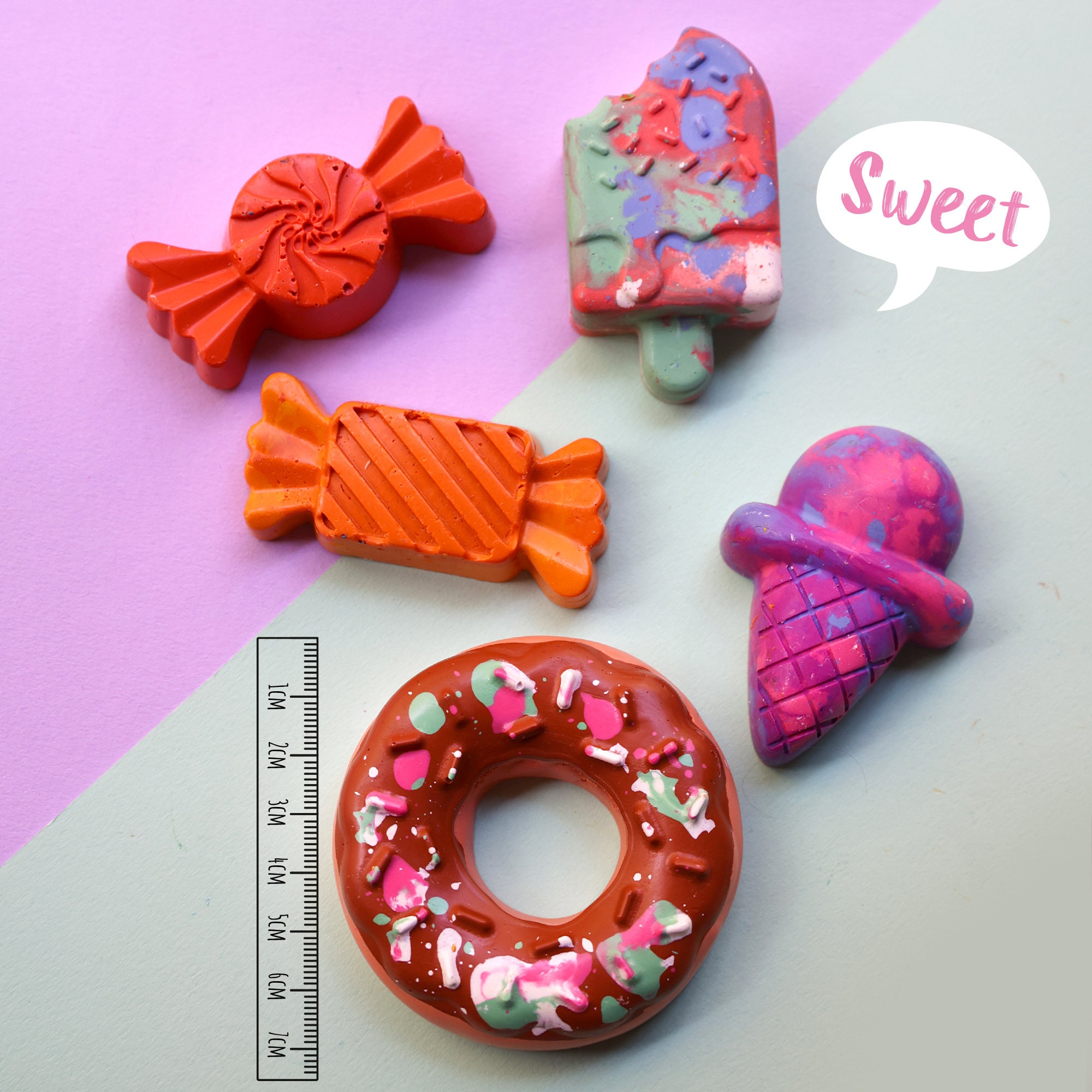 Mixed Colour Candy Shaped Crayons - Etsy