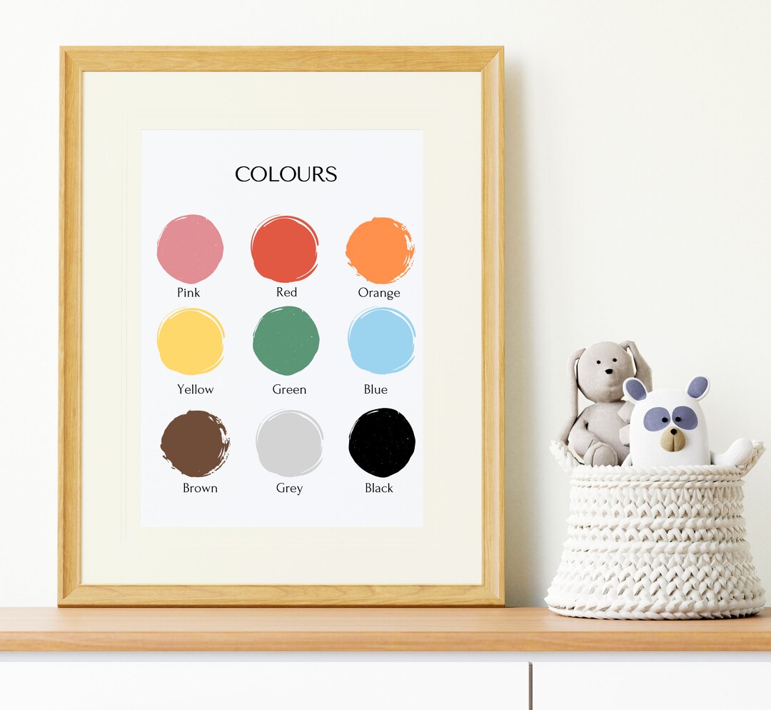 Colour Names Poster | Rainbow Colour Printable | Educational Poster ...