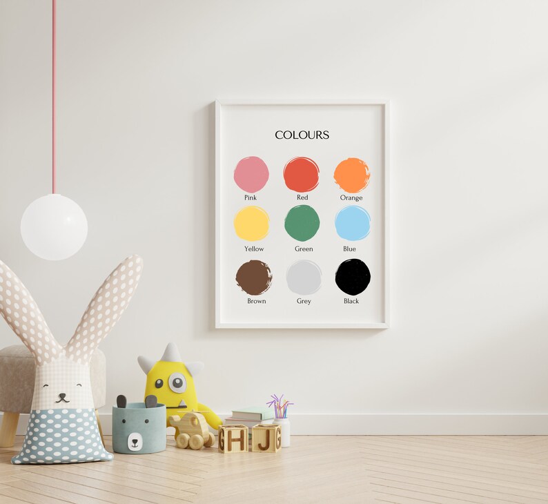 Colour Names Poster | Rainbow Colour Printable | Educational Poster ...