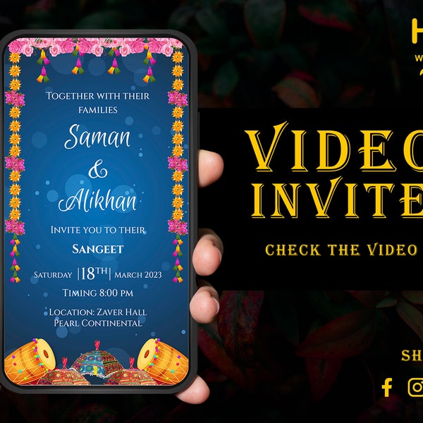 Pakistani Mehndi Invitation Cards - Etsy