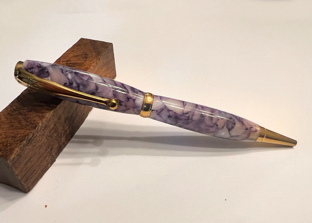 Beautiful Transparent Violet Handmade Pen - Etsy