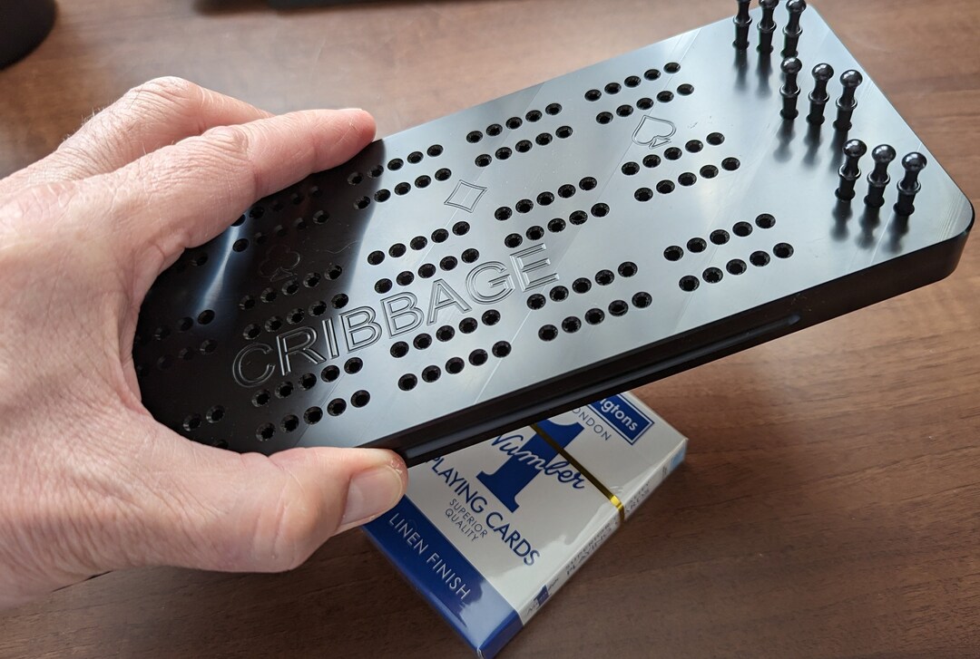 Solid 'modern Feel' CRIBBAGE Score Board in Black Plastic - Etsy