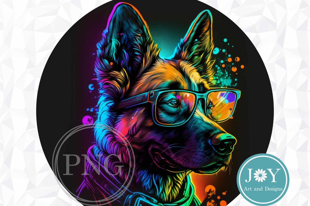 Shepard Malinois Dog Breed Sublimation Design Retro Dog PNG - Etsy