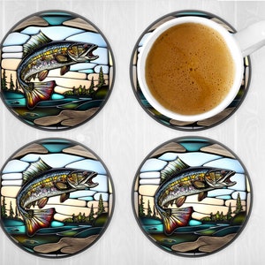 Stained Glass Walleye Sublimation Design, Fish PNG, Digital Download ...