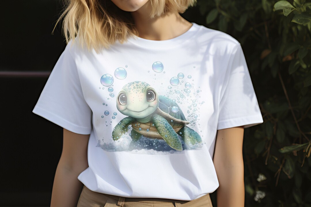 Watercolor Turtle Sublimation Design, Kids PNG, Wall Art Sublimation ...