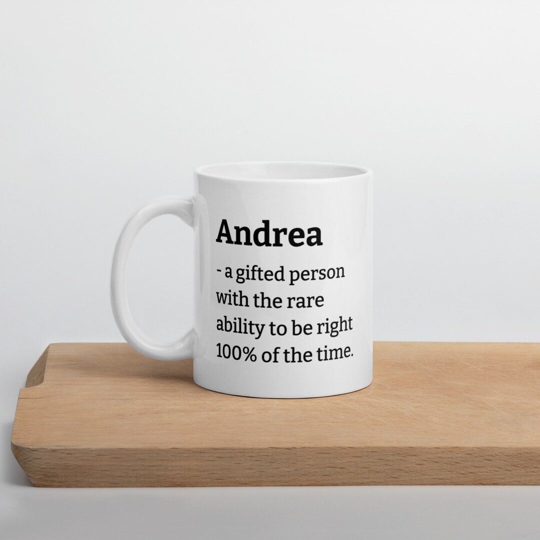 Personalized Andrea Mug-andrea Definition Mug-funny Andrea Mug ...
