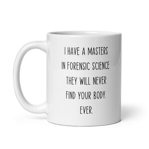 Forensic Science Graduation Gift for Forensic Scientist Gift Coffee Mug ...