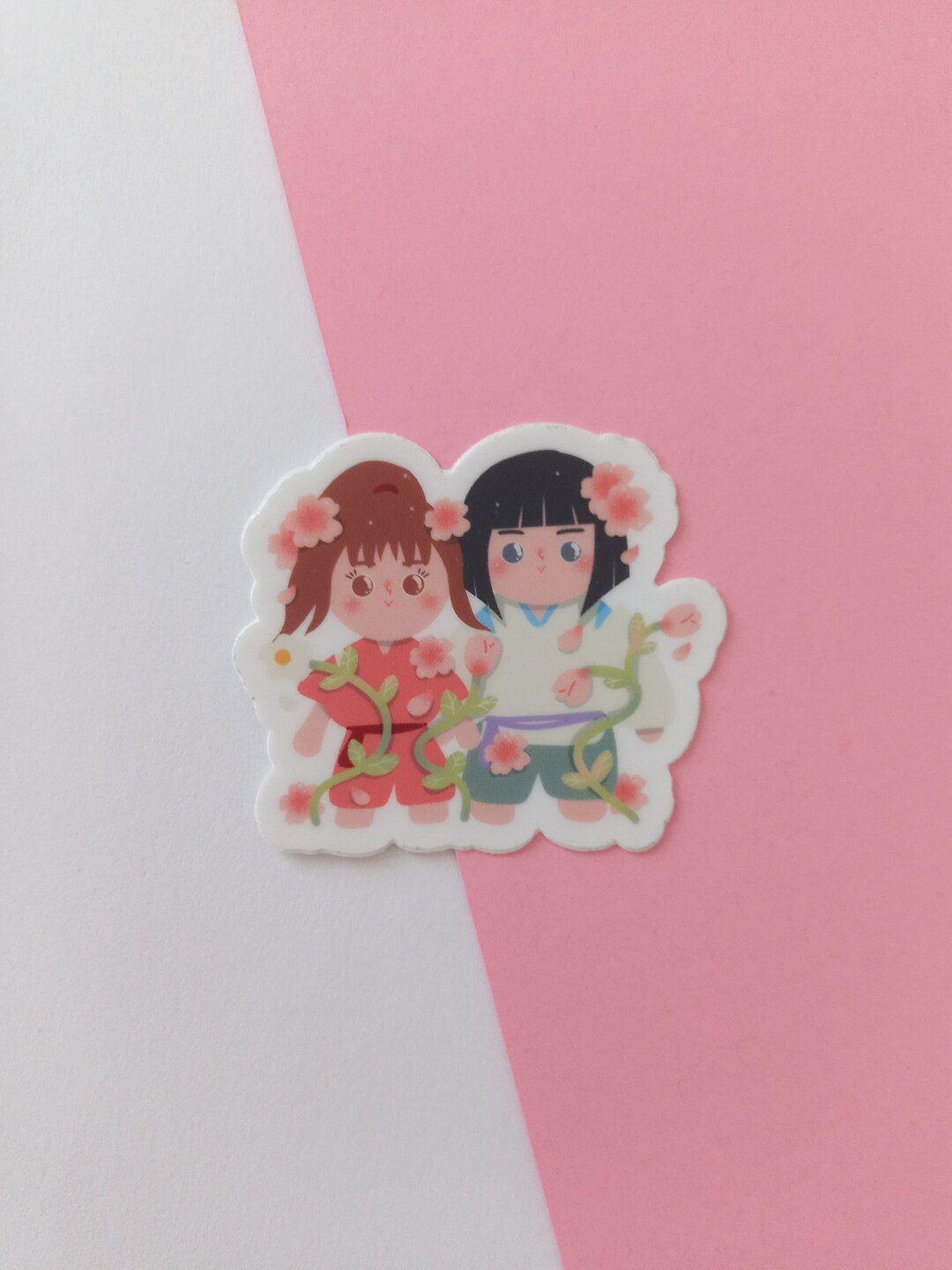 Sticker Chihiro and Haku / Ghibli Sticker, Laptop Die-cut Sticker ...