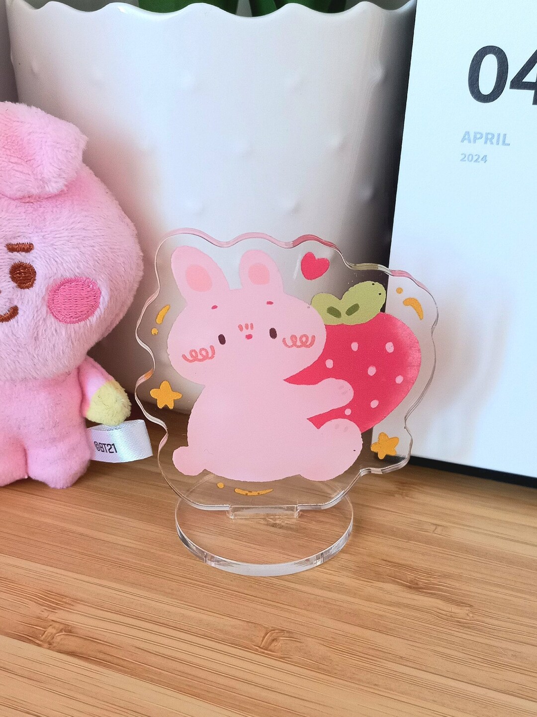 Acrylic Standee // Cute Bunny Standee - Etsy