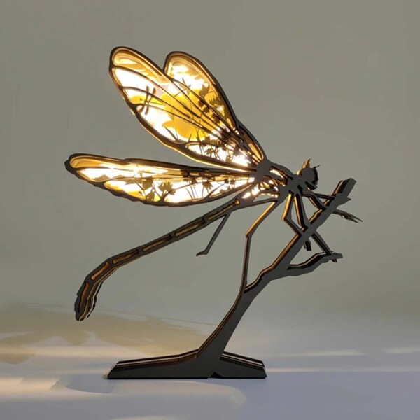 Dragonfly Lamp - Etsy