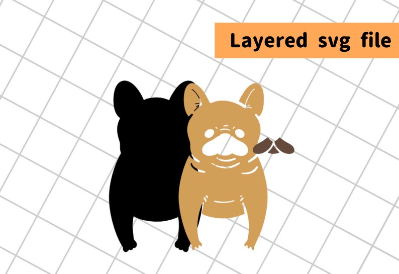 French Bulldog Cute Digital Clipart Frenchbulldog Png Svg - Etsy