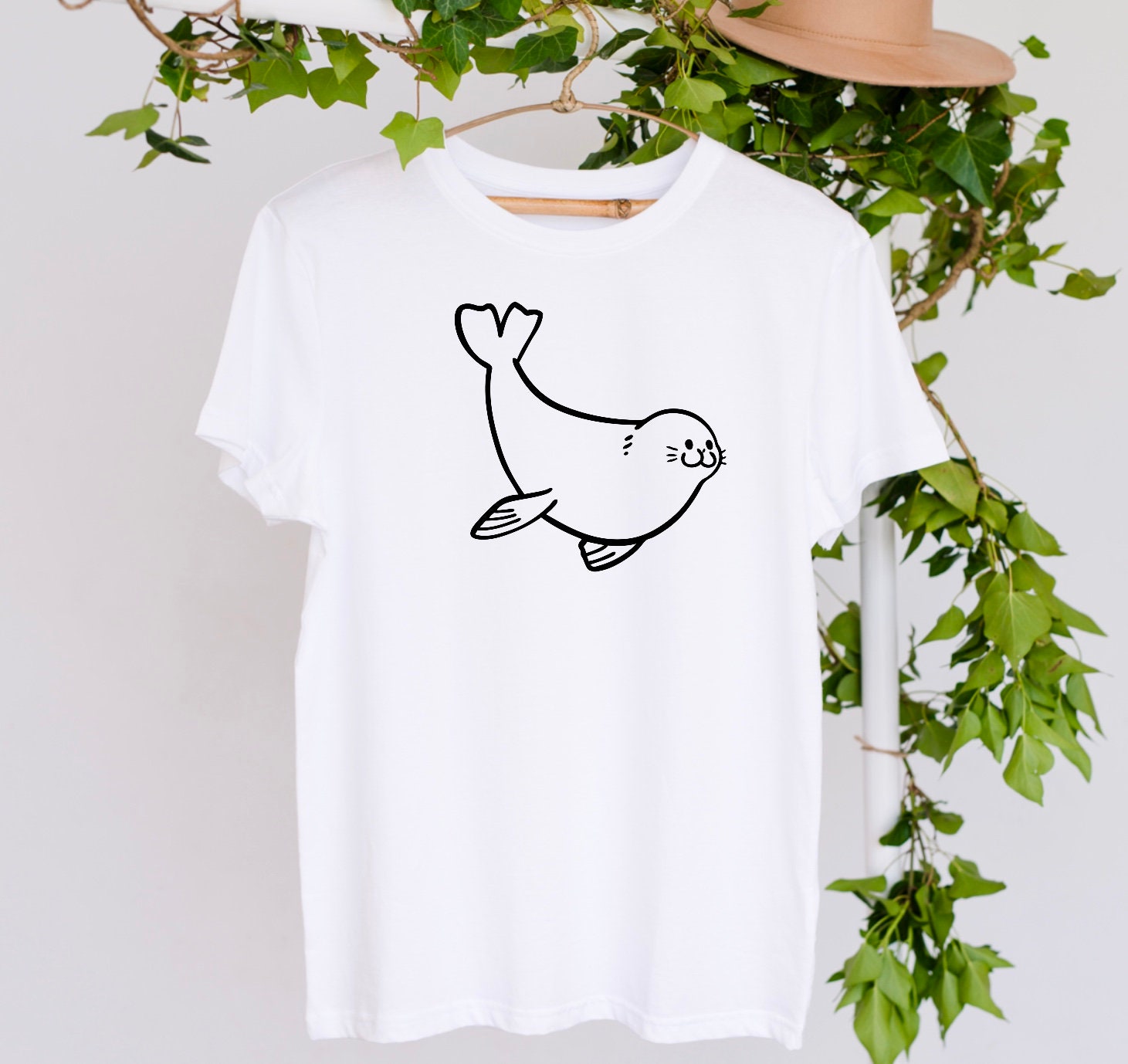 Seal Digital Clipart Bundle, Seal Svg, Seal Png, Line Art Seal, Hand ...