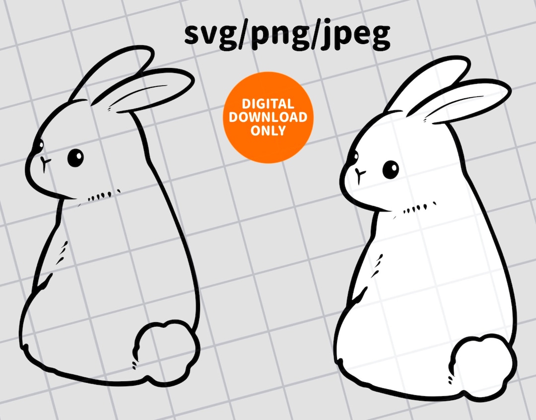 Clipart Bunny, Cute Rabbit, Cute Bunny Svg,png Bunny, Clear Png Bunny ...