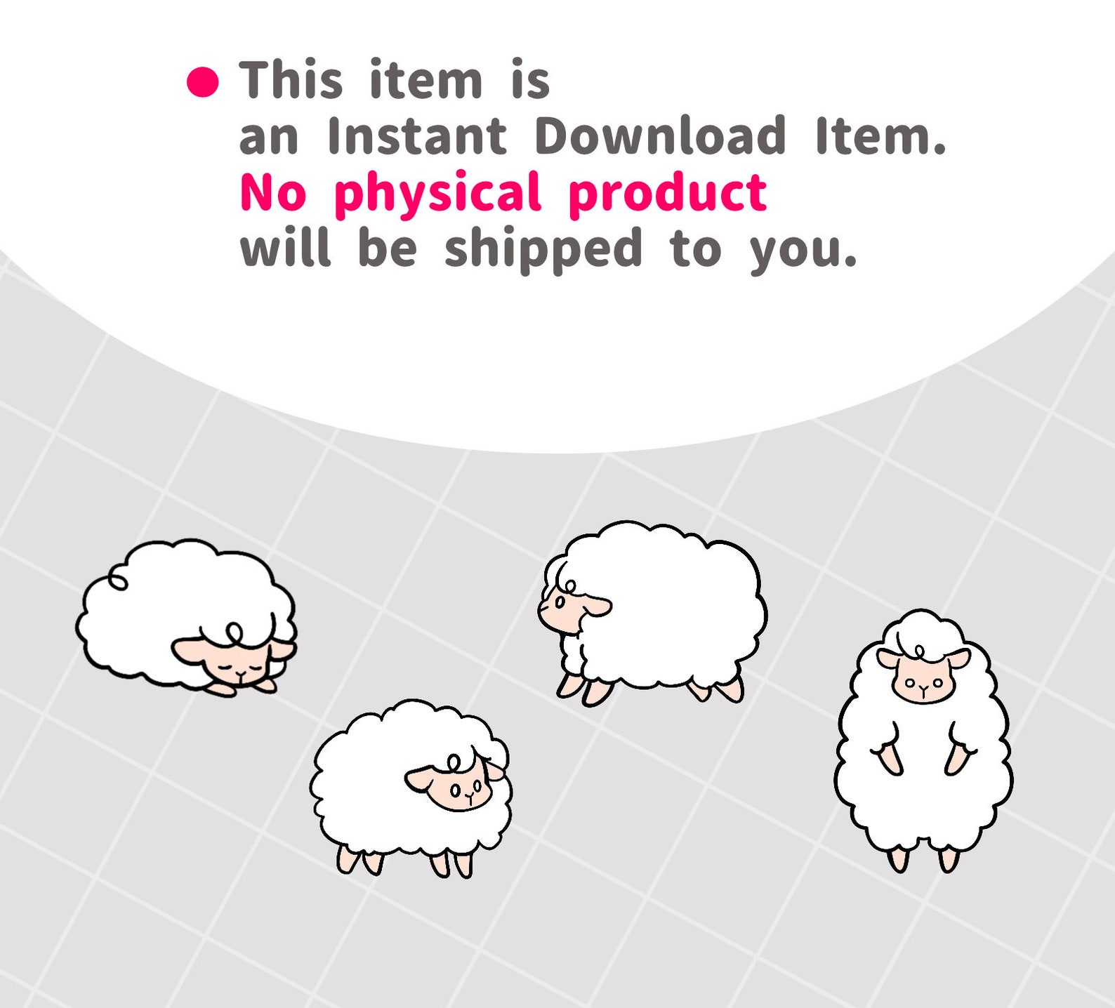 Sheep Digital Clipart, Sheep Svg, Sheep Png, Cute Sheep Bundle, Sheep ...