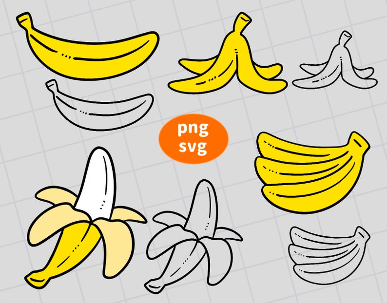 Banana Logo,hand Drawn Banana,banana Peel,banana Png,banana Svg,banana ...