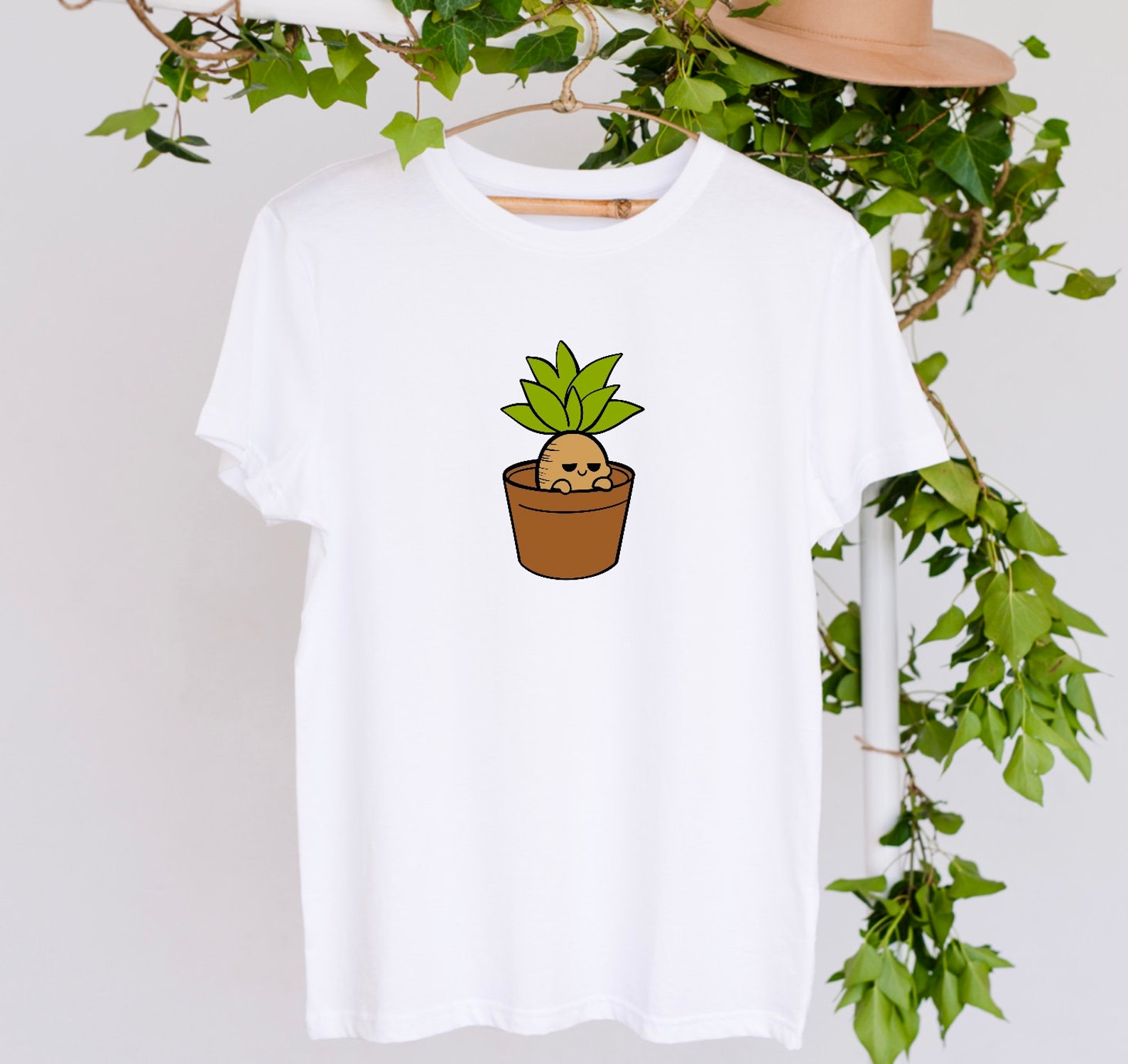 Cute Mandrake Digital Clipart, Baby Mandrake Illustration, Kawaii ...