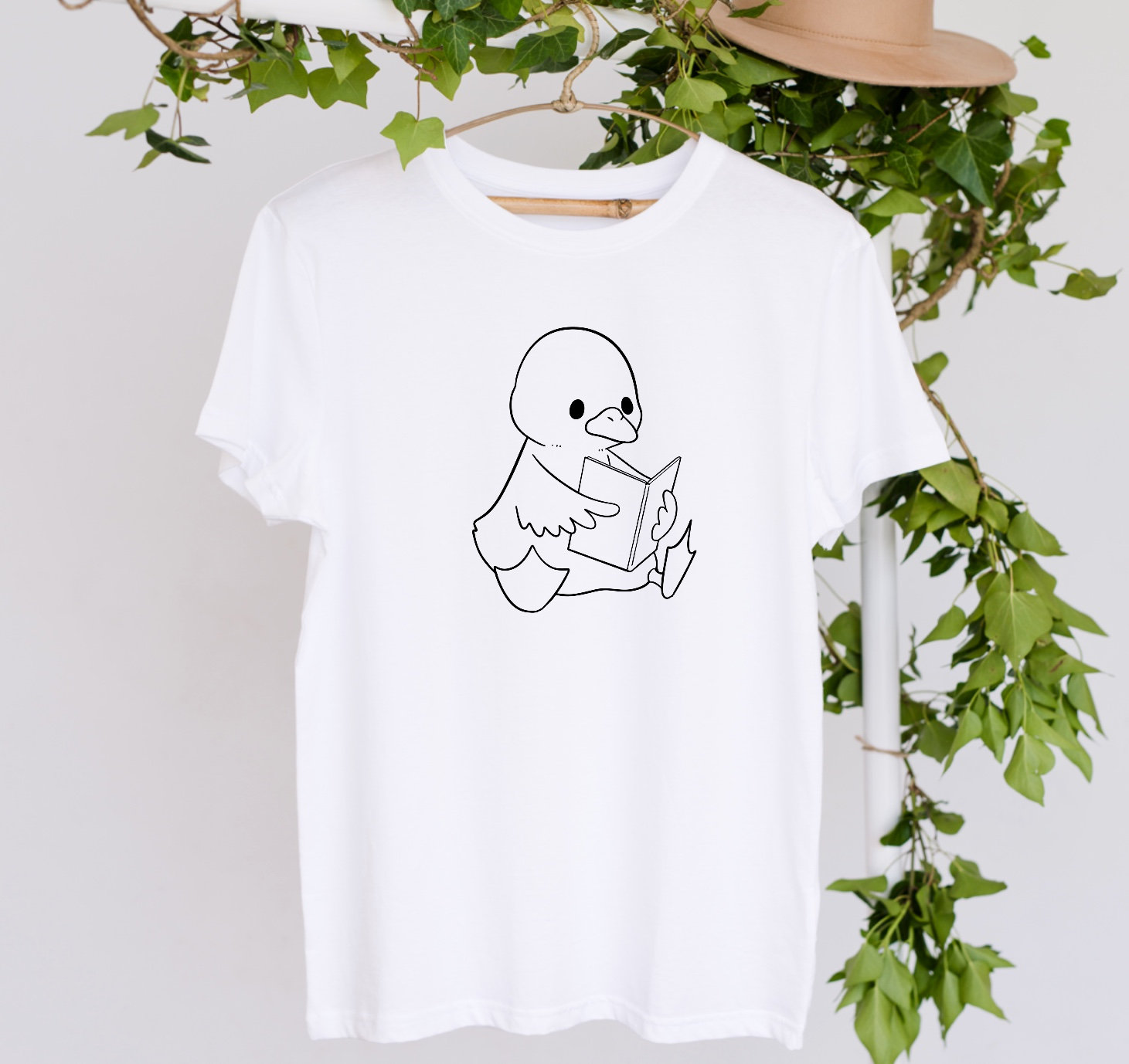 Reading Duckling,book Duck,book Lover,reading,duck Illustration,cute ...