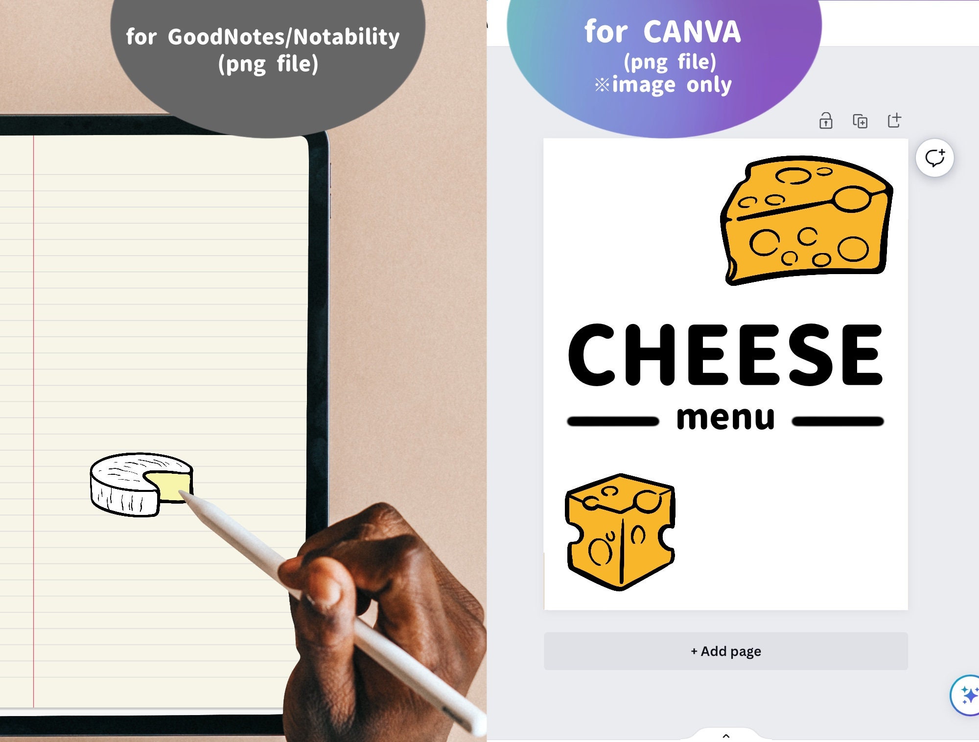Cheese Digital Bundle Cheese Clipart Cheese Svg Cheese Png - Etsy