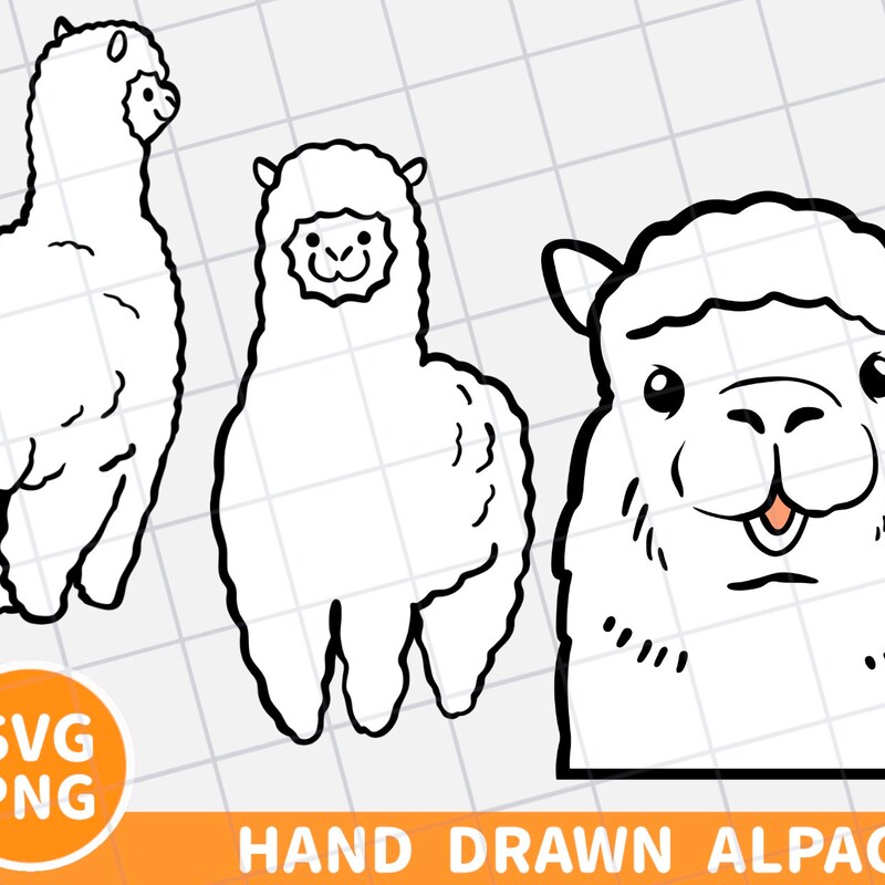 Alpaca Svg - Etsy