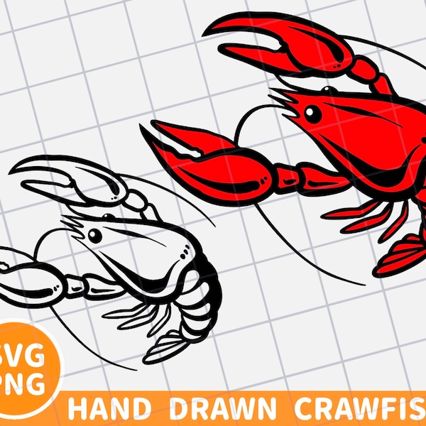 Crawfish Svg - Etsy
