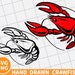 Crawfish Svg Png, Crawfish Digital Clipart, Crayfish Svg Png, Cartoon ...